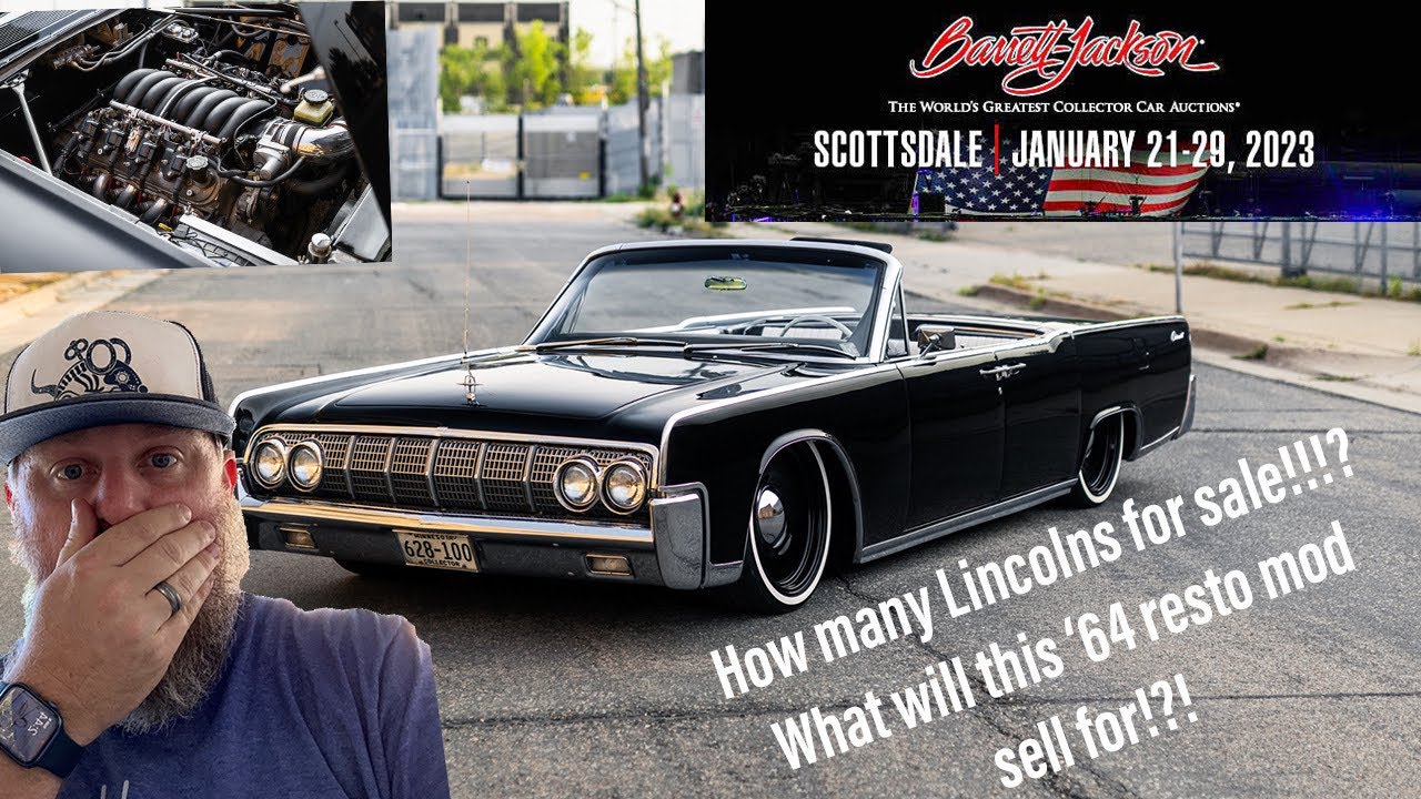 Barrett-Jackson Jan '23 Preview - 1964 Lincoln Continental Convertible ...