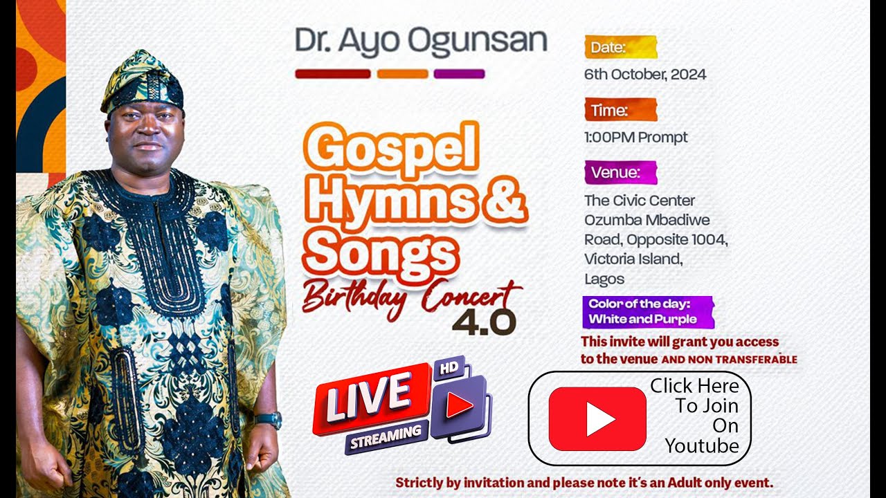 DR AYODELE OGUNSAN BIRTHDAY CONCERT 4.0 - YouTube