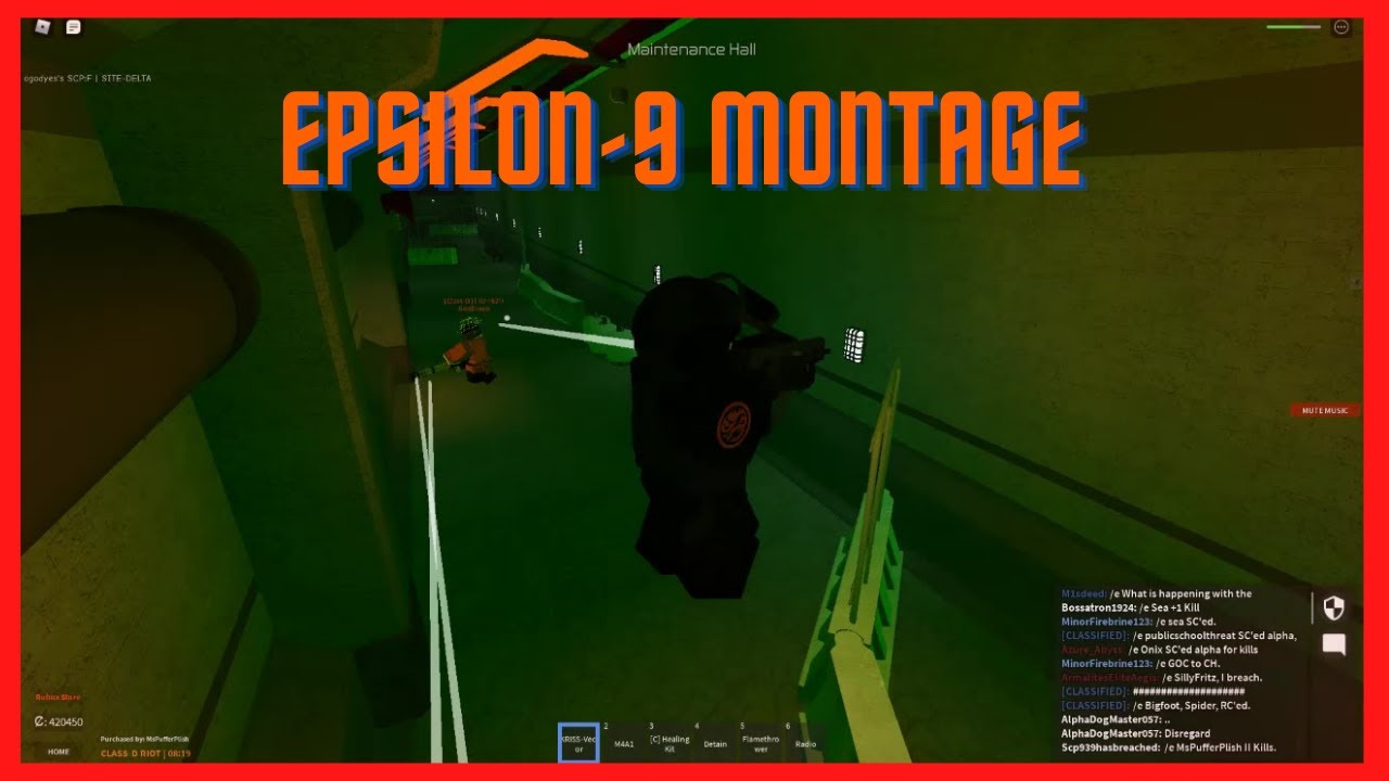 SCP:F Site DELTA | Epsilon-9 Montage | ROBLOX - YouTube