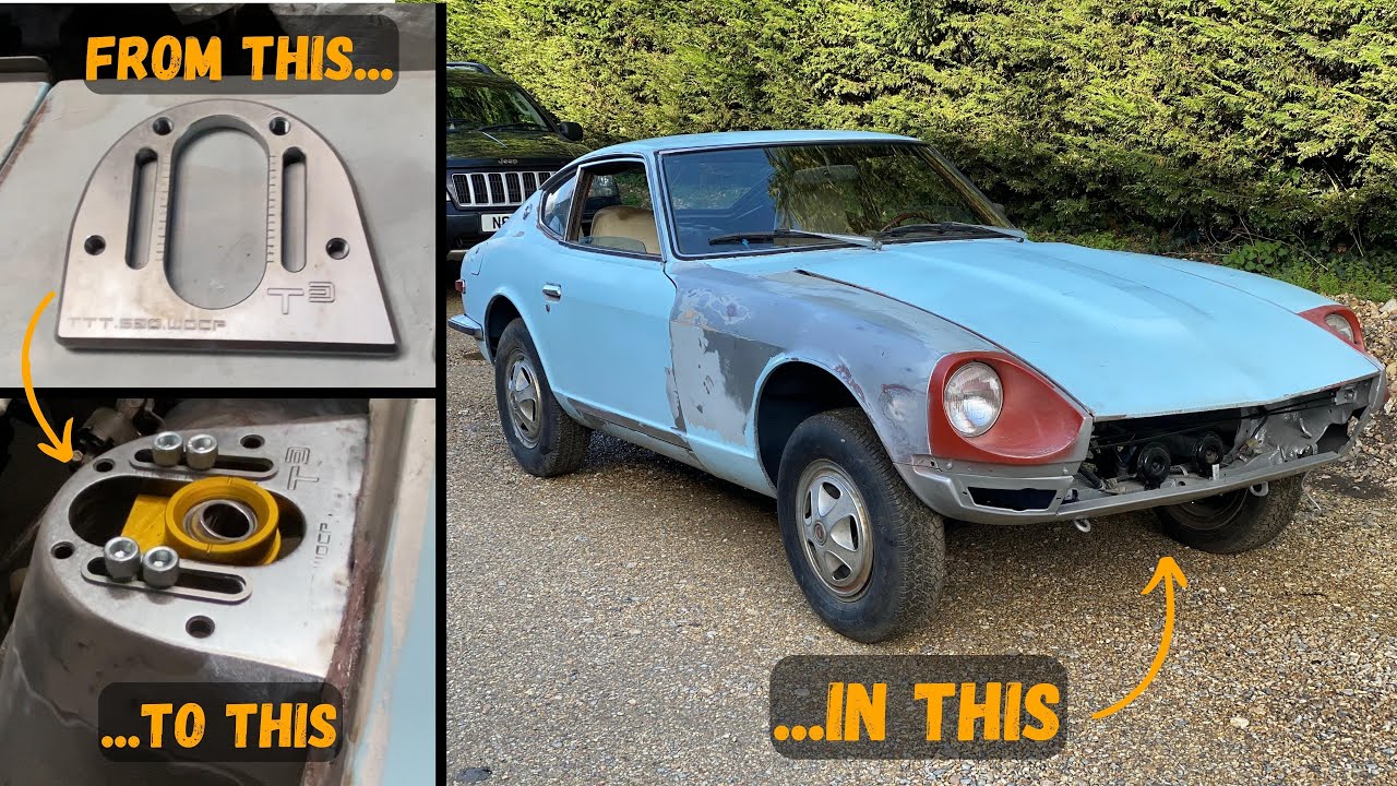 Fitting Techno Toy Tuning Camber Plates in My 2JZ 240z - YouTube