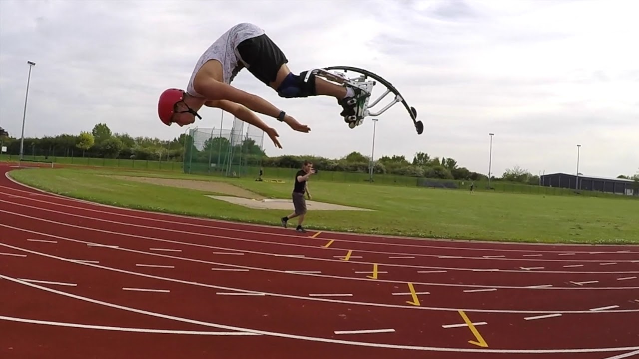 New Guinness World Record - Most Backflips on Stilts - YouTube