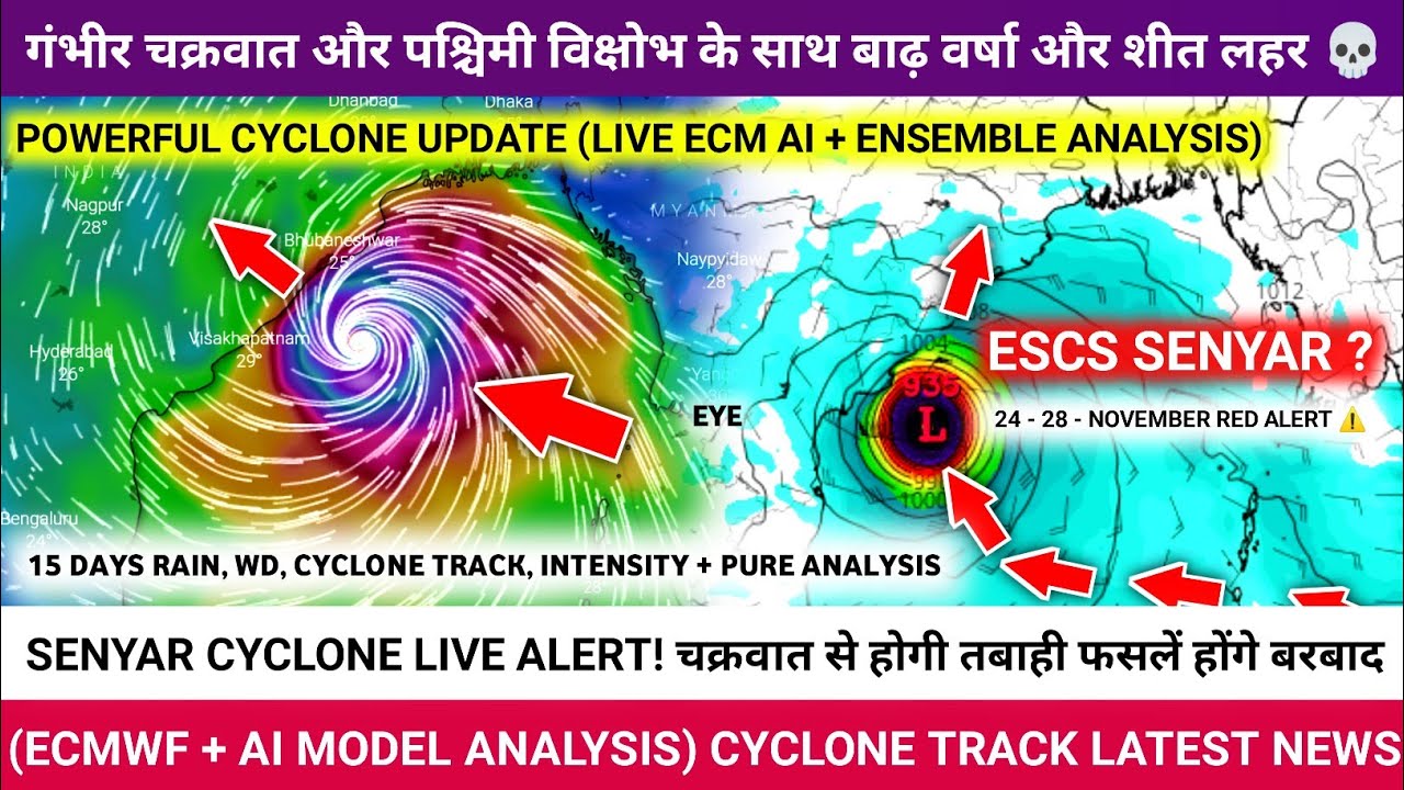 Cyclone Senyar Live Updates | Detailed Analysis Report, ECMWF 15 Days ...