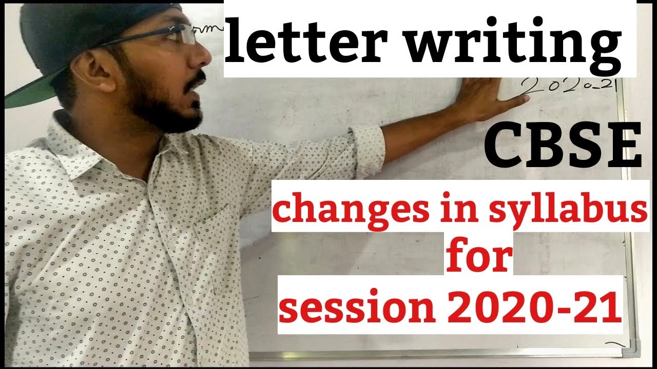 Changes in letter writing in CBSE 2020-21 | letter writing in English ...