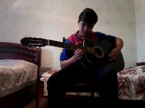 Akustik gitara (Dağları duman alanda)