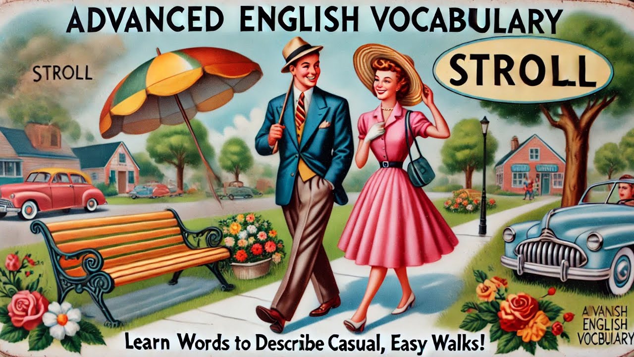 Vocabulary and Pronunciation "STROLL" Advanced English - YouTube
