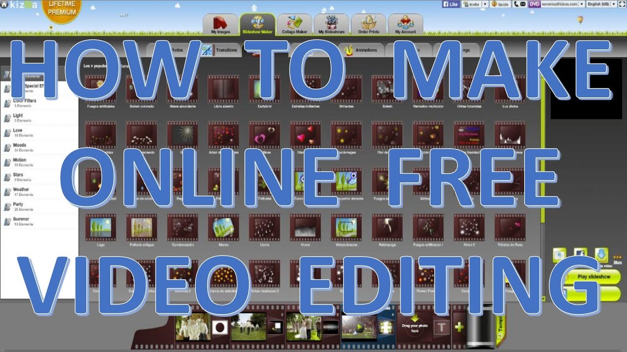 HOW TO MAKE FREE ONLINE VIDEO EDITING - YouTube