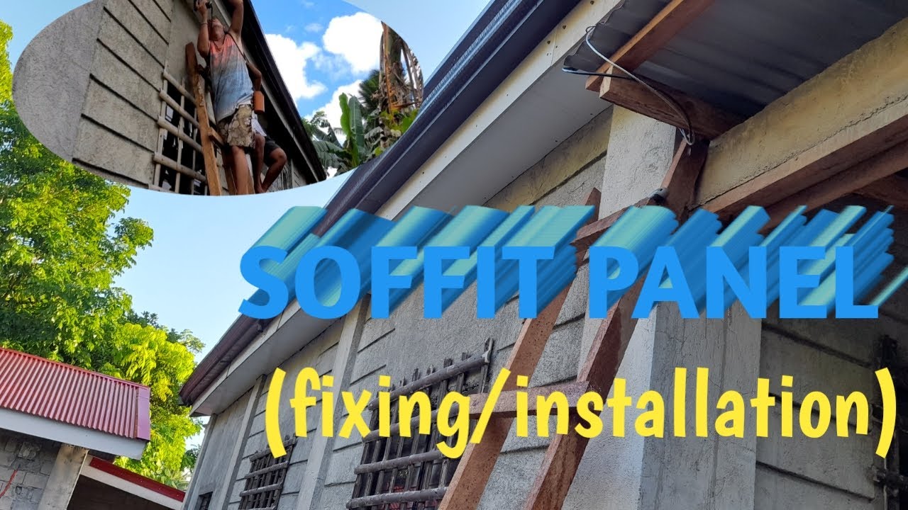 Fixing/installation of soffit panel house make over - YouTube
