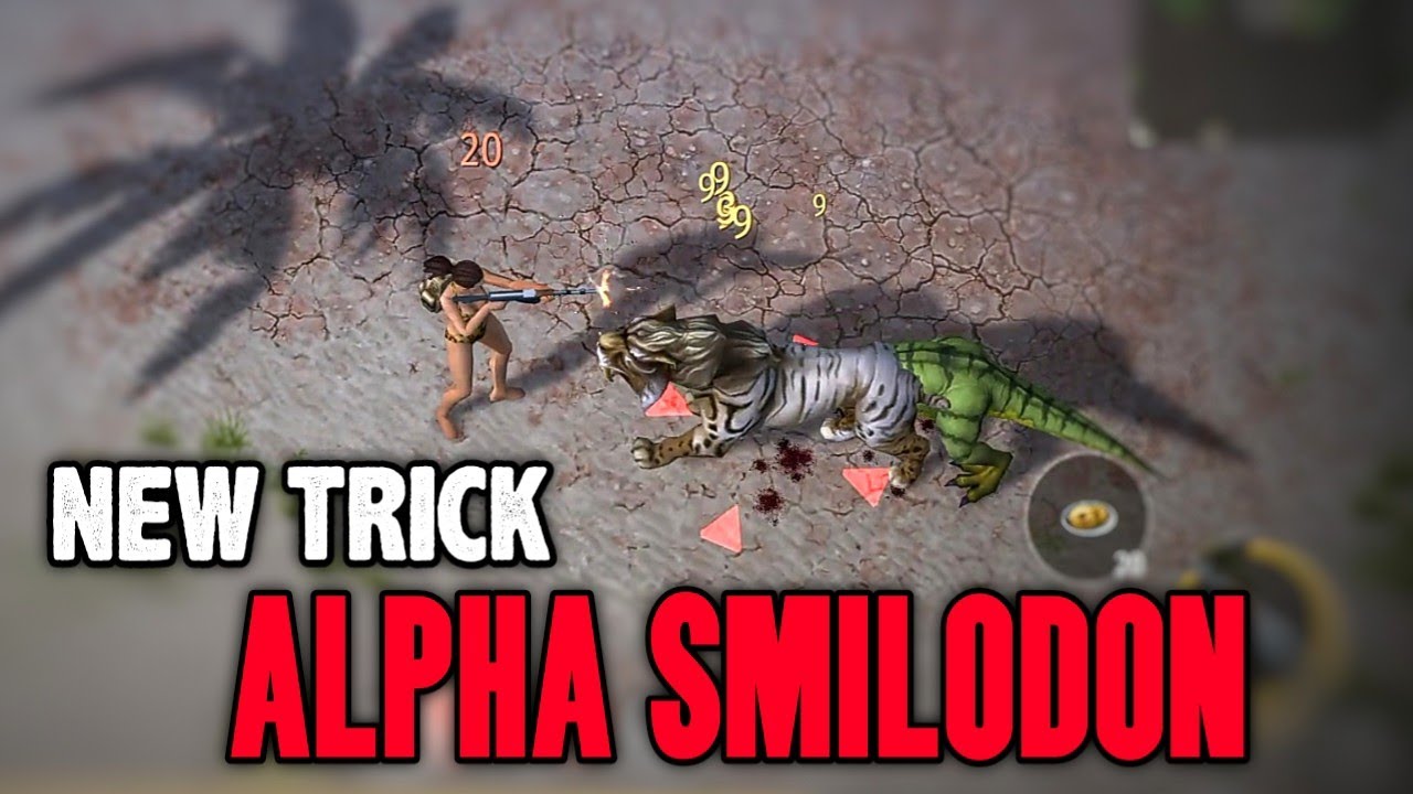 New Trick To kill Alpha Smilodon Easily | Jurassic Survival - YouTube