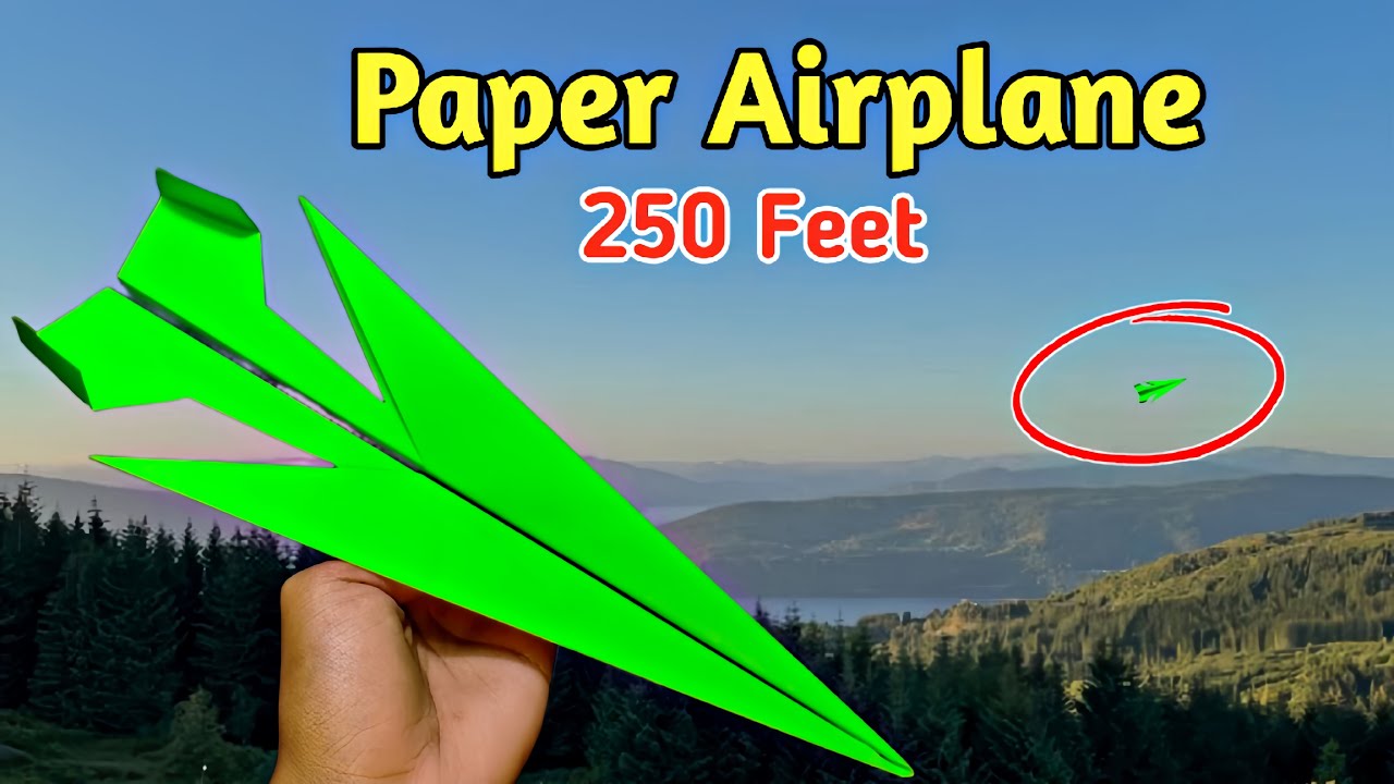 How to Craft a Paper Plane that Soars 250 Feet! - YouTube