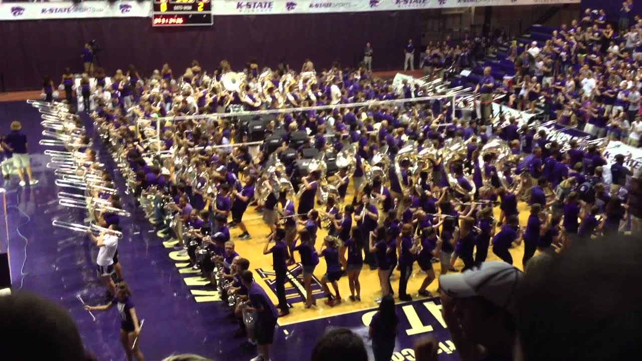 K-State Marching Band: K-State vs KU Volleyball Intermission - YouTube