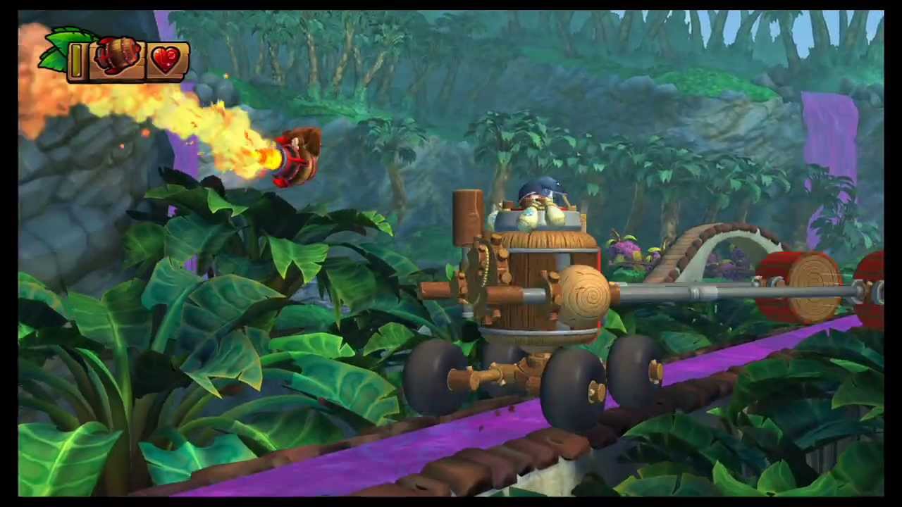 Donkey Kong Country Tropical Freeze: 5-2 Reckless Ride Hard Mode DK ...