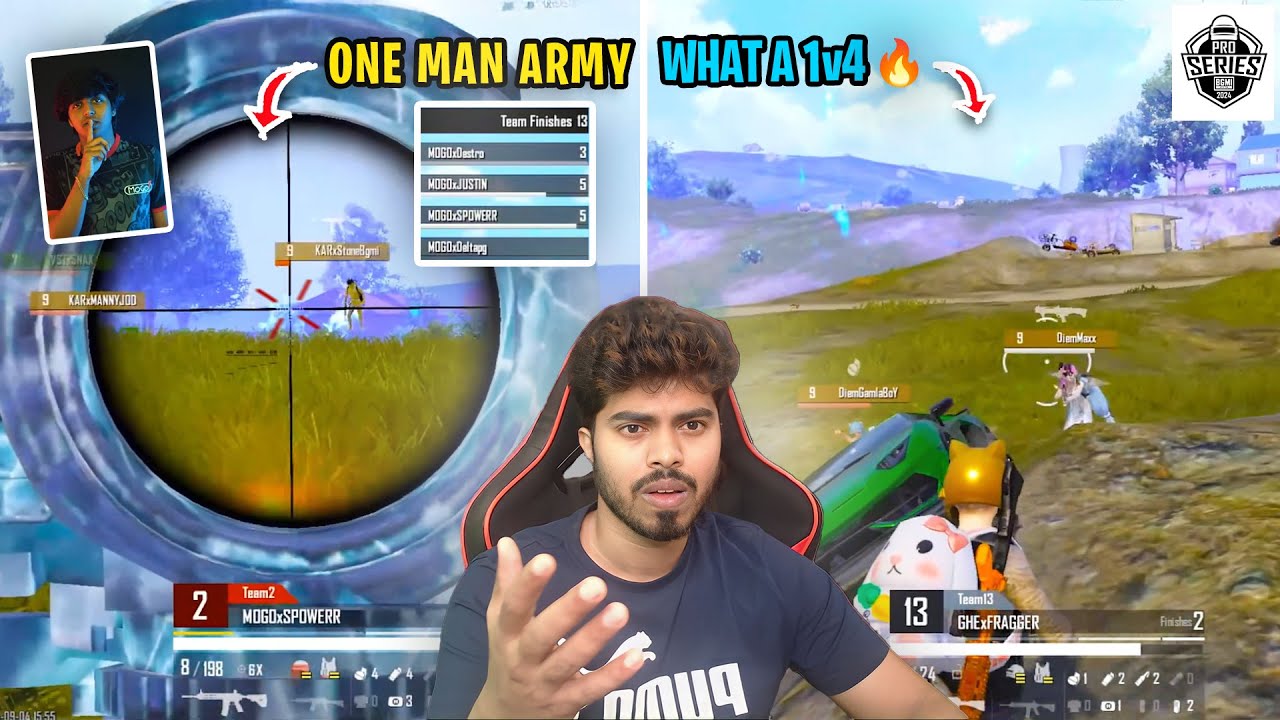 SPOWER ONE MAN ARMYㅣFRAGGER WHAT A 1v4🔥ㅣBMPS Round 1 Day 15 - YouTube