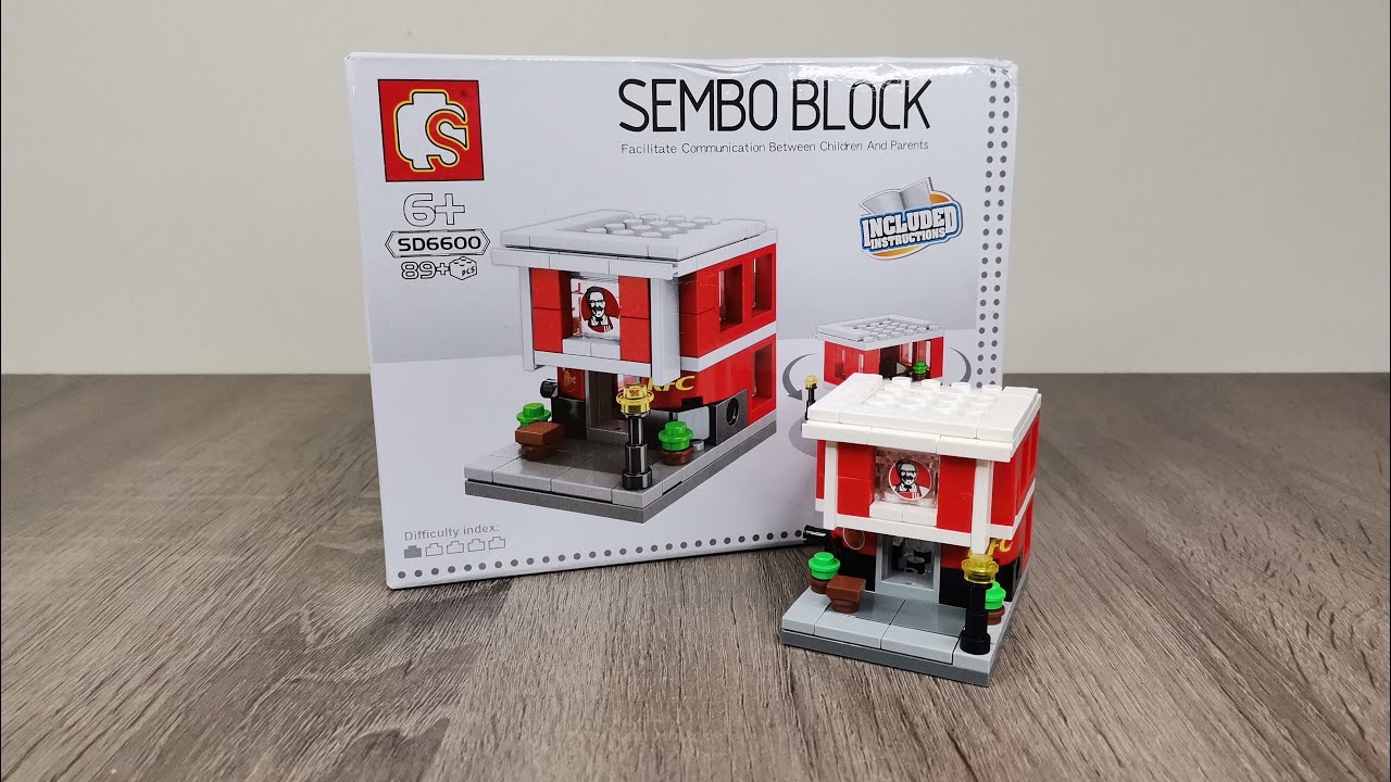 Sembo Block SD6600 | Mini City KFC restaurant | Age (6 years old and above) - YouTube