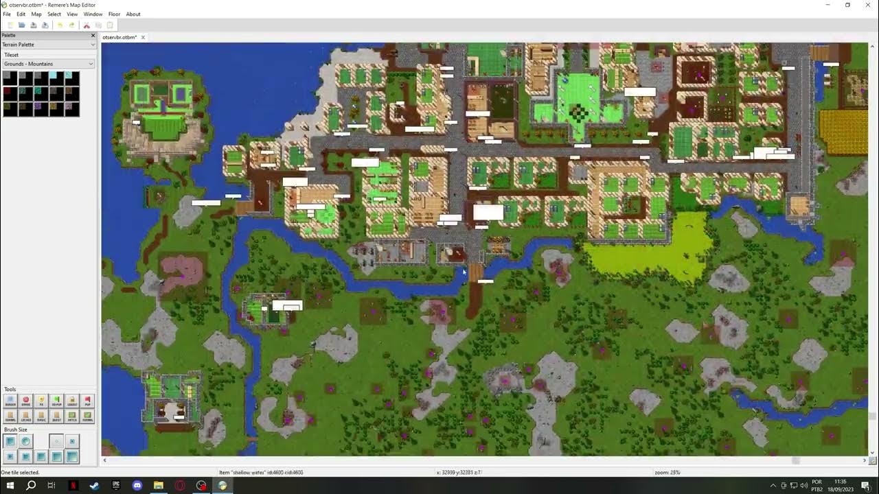 Como modificar seu mapa usando um Mapa Editor - Remeres Map 2023 - YouTube