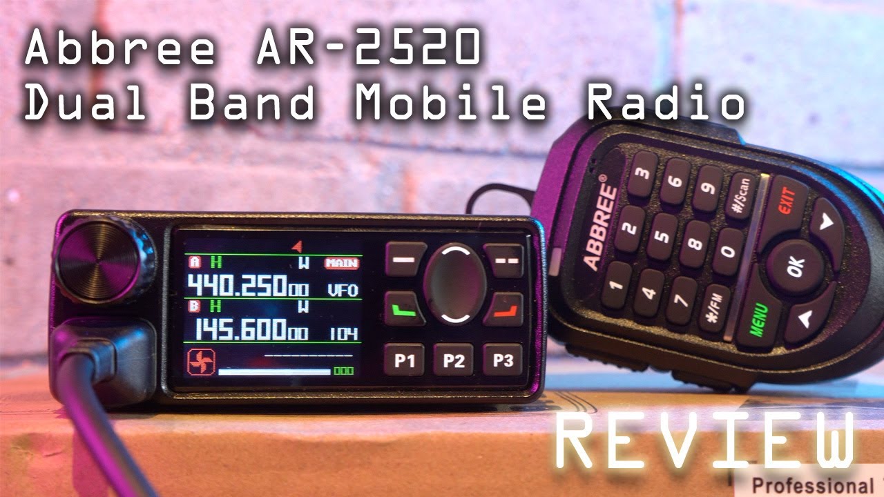 Abbree AR-2520 Dual Band VHF/UHF Mobile Radio Review - YouTube