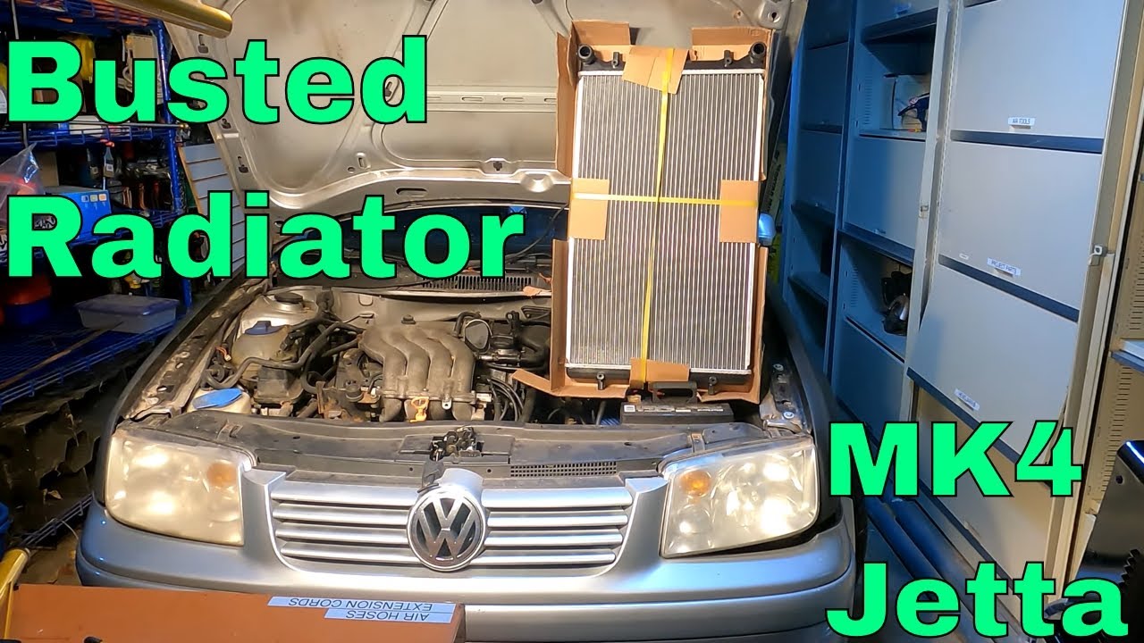 2004 Jetta Radiator and fans replacement - YouTube