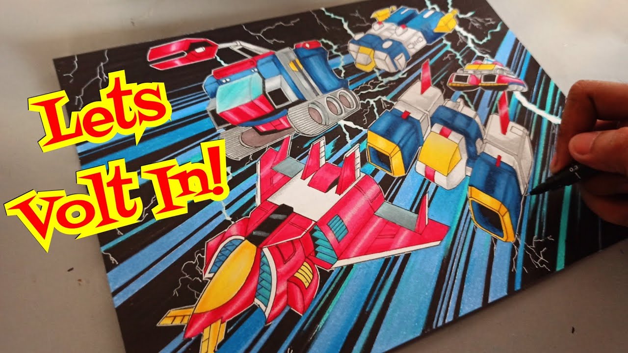 Drawing Voltes V | Batang 90s Anime - YouTube