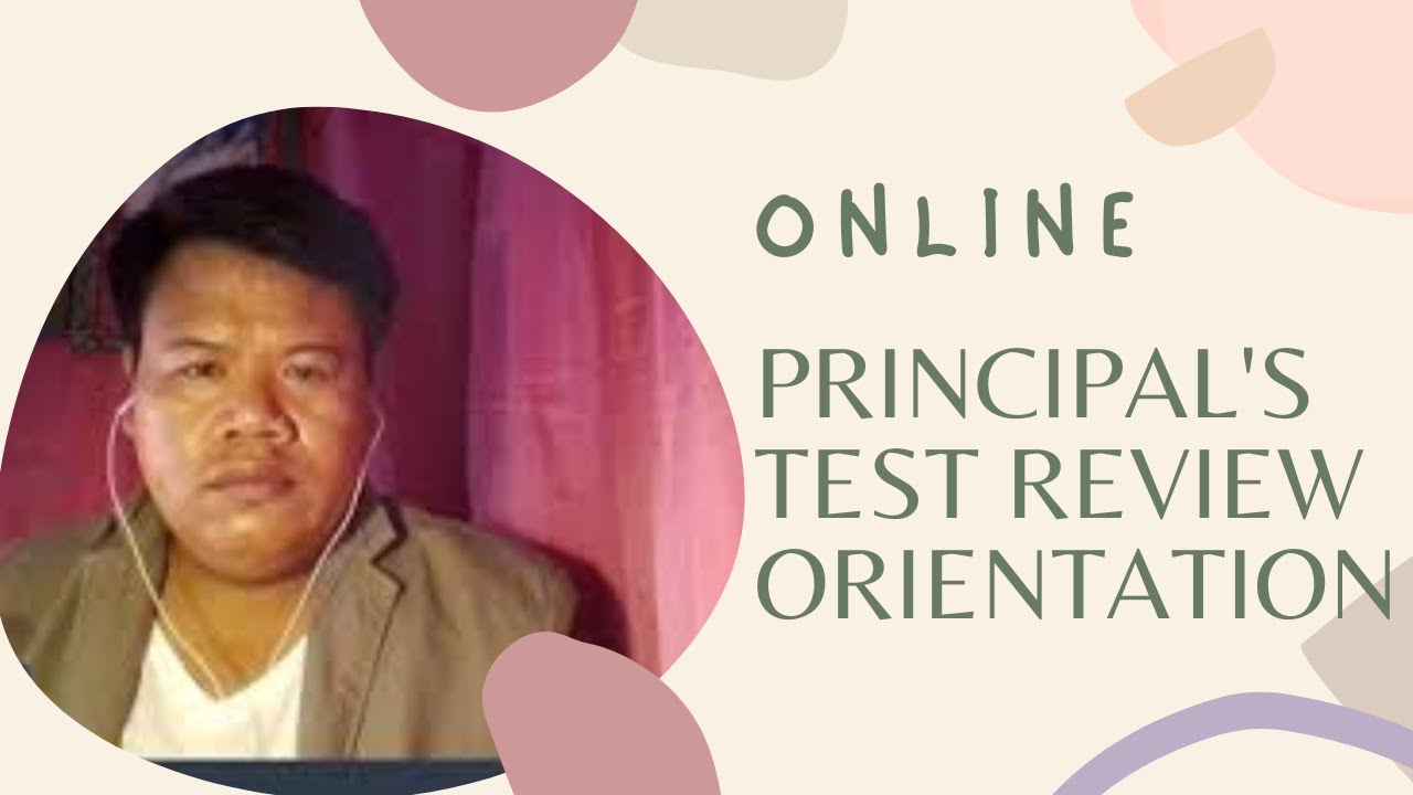 Principal's Test Online Review Orientation - YouTube