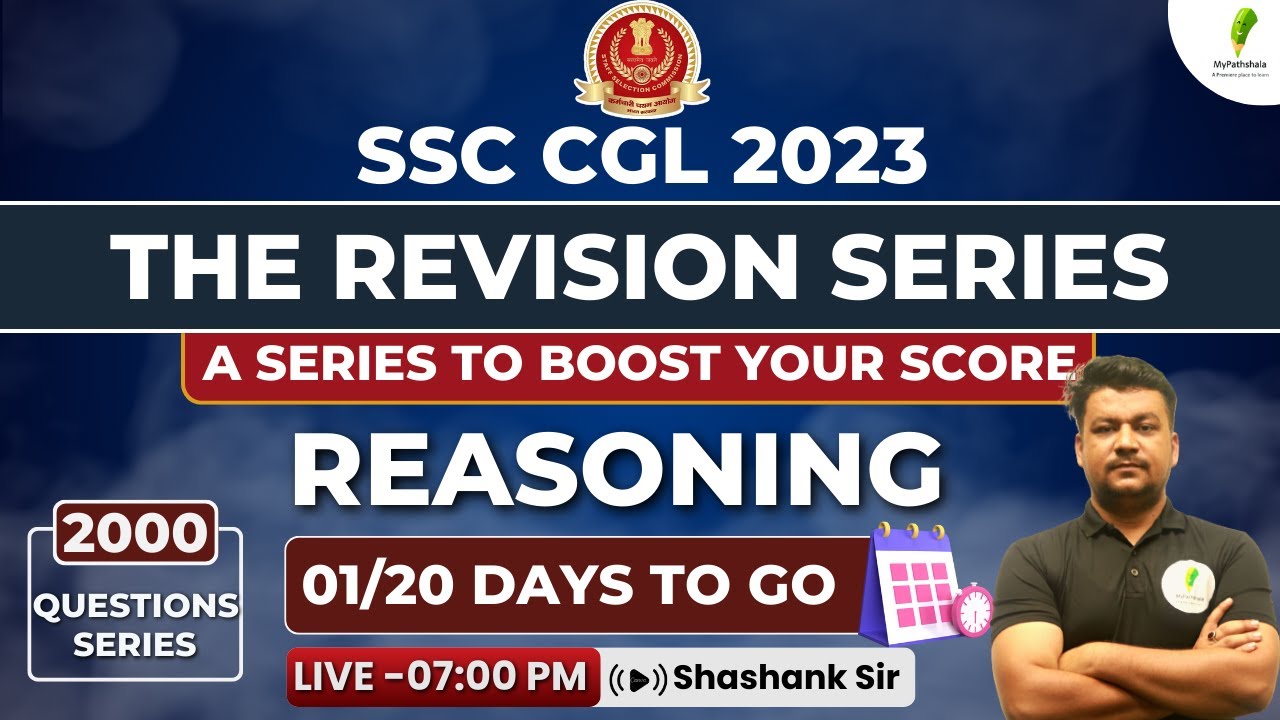 SSC CGL 2023 | The Revision Series | Complete Reasoning Revision For ...