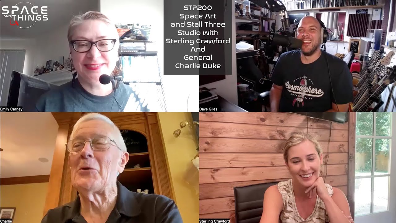 STP200 - Space Art and Stall Three Studio - with Sterling Crawford and General Charlie Duke ...