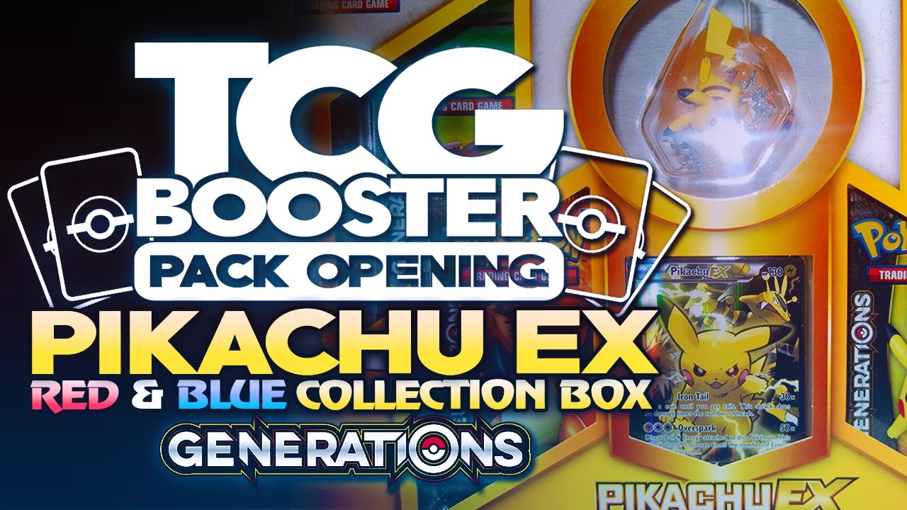 AMAZING Pikachu EX Red & Blue Collection Box Opening!!! (Pokemon ...