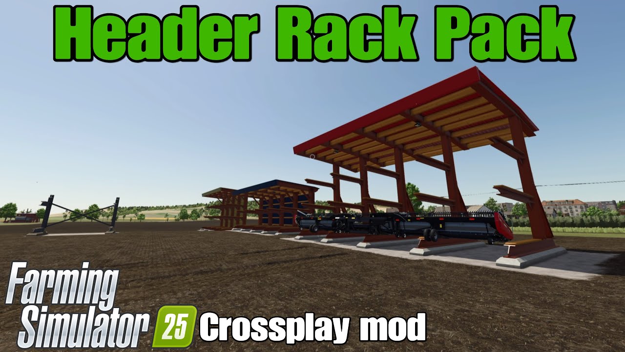 Header Rack Pack , FS25 crossplay mod - YouTube