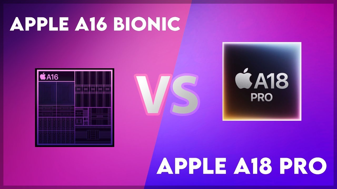 Apple A16 Bionic vs Apple A18 Pro Technical Comparison - YouTube