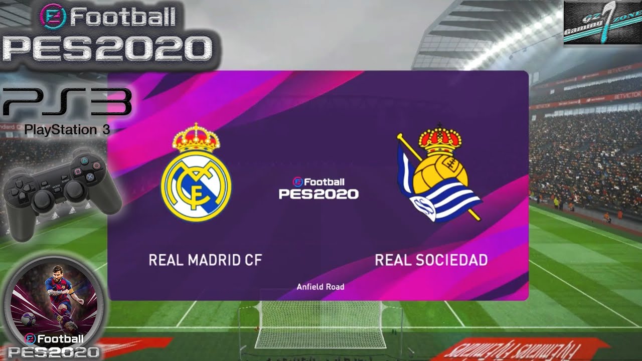 Real Madrid Vs Real Sociedad La Liga eFootball PES 2020 || PS3 Gameplay ...