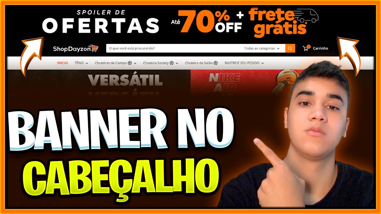 Como Colocar Banner Do Topo Da Loja Shopify GrÁtis Fácil E Rápido