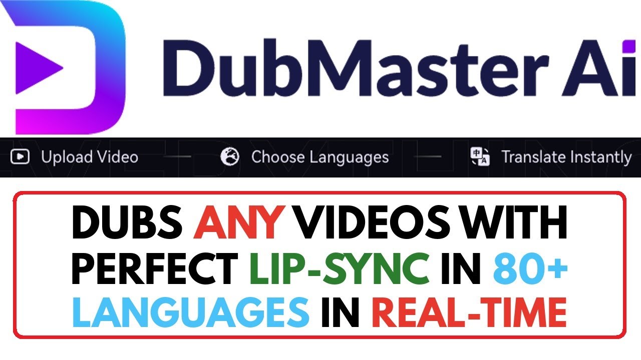 DubMaster AI Review Demo Bonus - Dubs ANY Video In Over 80+ Different Language In Real-Time ...