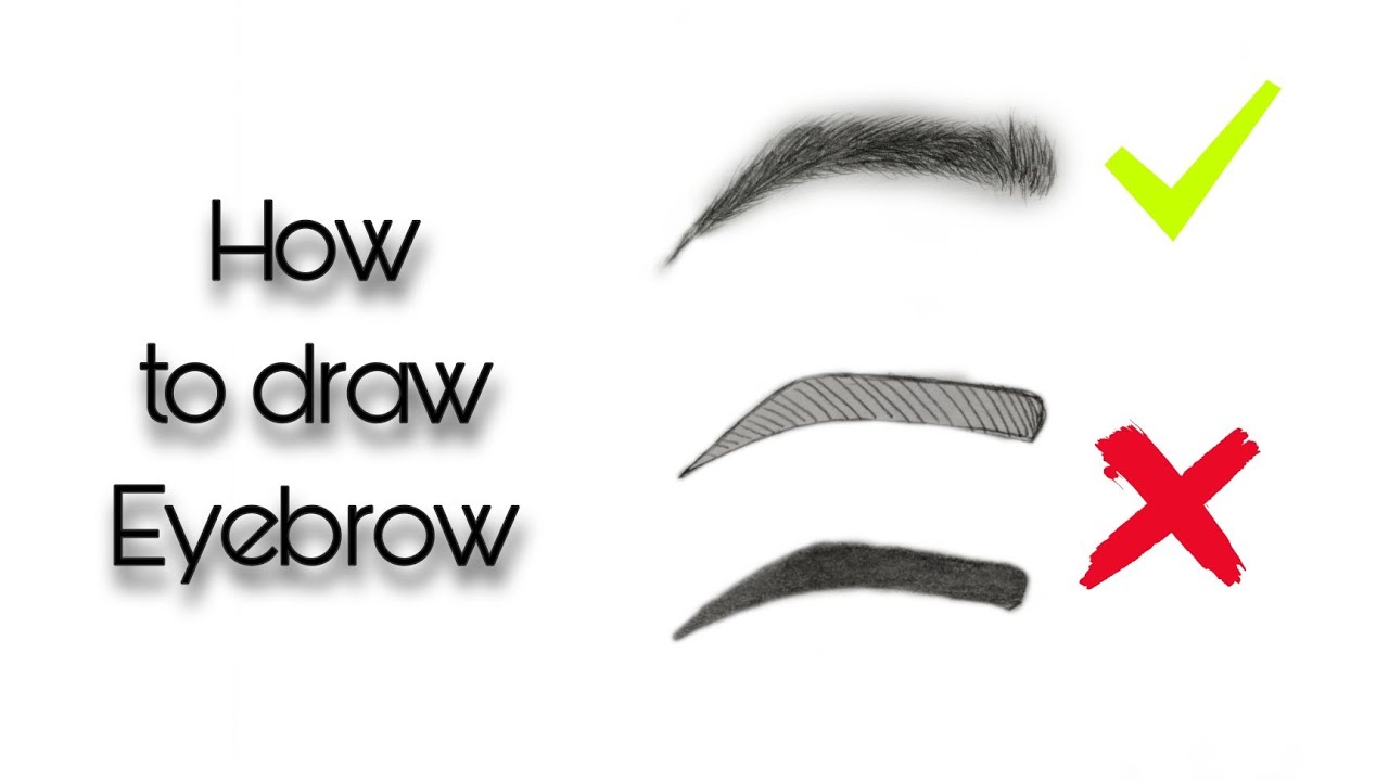 How to Draw Eyebrows || Eyebrow Tutorial - Very Easy || Littleguy - YouTube