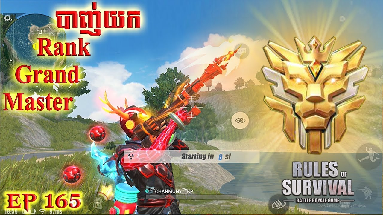 Rules of Survival-បាញ់យក Rank Grandmaster-CHANMUNY - YouTube