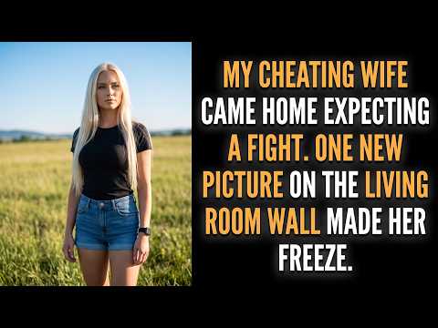 My Cheating Wife Came Home Expecting a Fight… But One Picture on the Wall Made Her Freeze