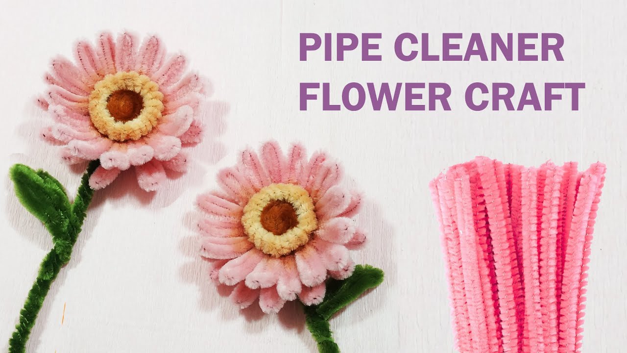 How to make Easy Flower from Pipe Cleaner | Pipe Cleaner Flowers DIY ...