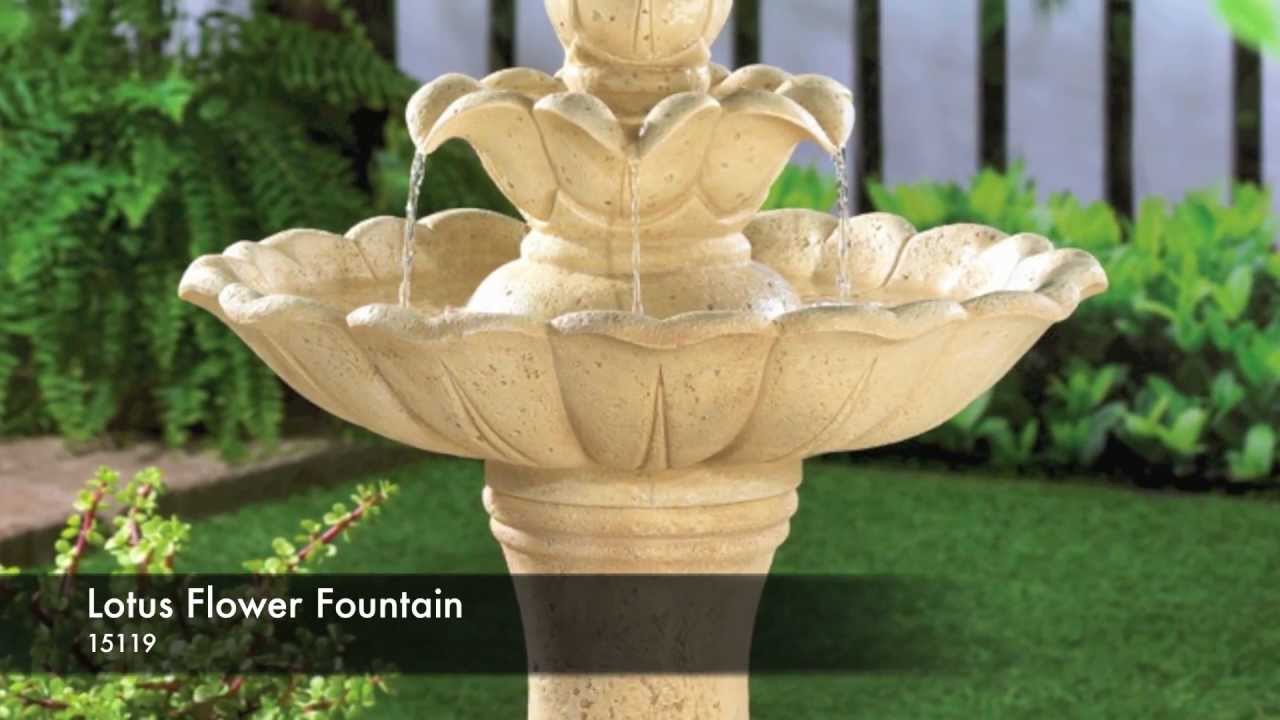 15119 - Lotus Flower Fountain - YouTube