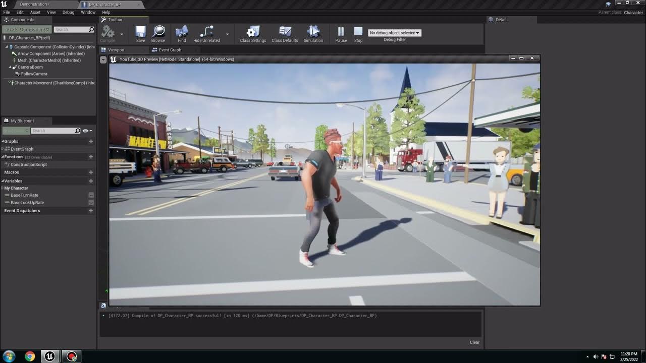 Unreal Engine: Make a game like Grand Theft Auto (Part 2: Character ...
