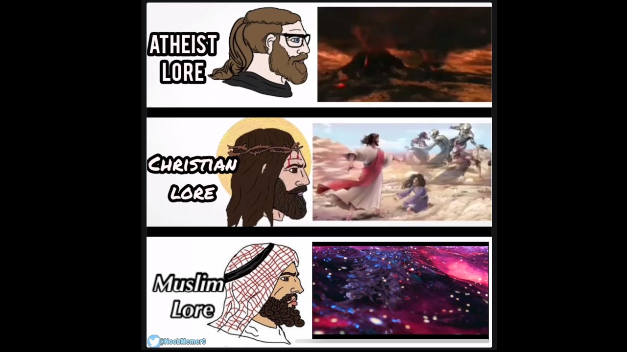 Atheist Lore vs Christian Lore vs Muslim Lore - YouTube