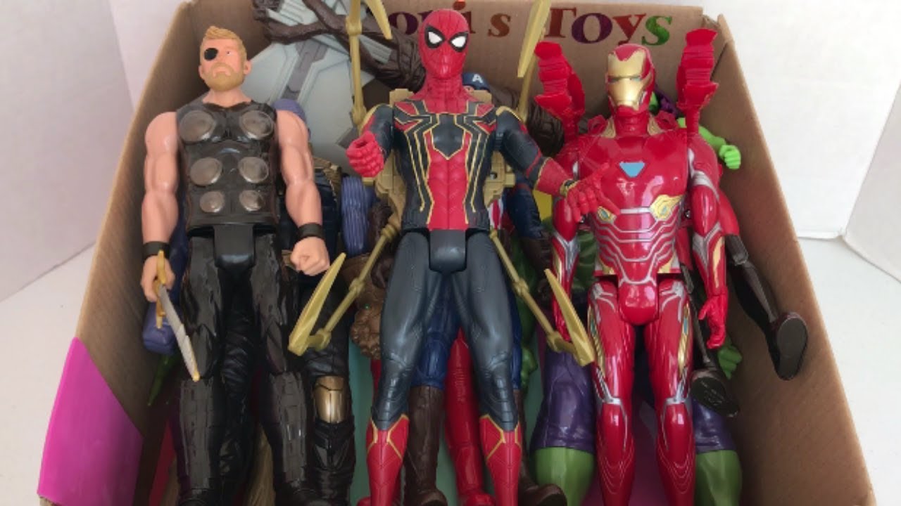 Avengers Action Figures with Names Thor Iron-Spider Iron-Man ...