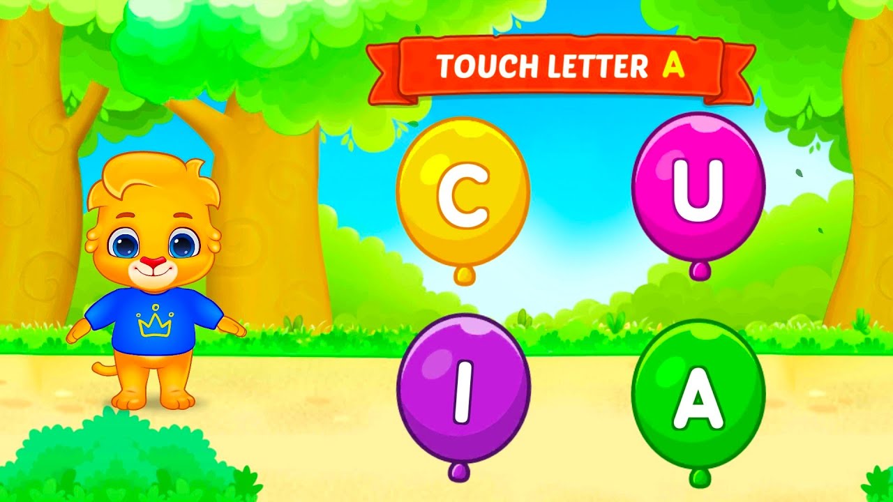 Learn Alphabet with Touch Letter A to Z | A for Apple | Phonics Sounds ...