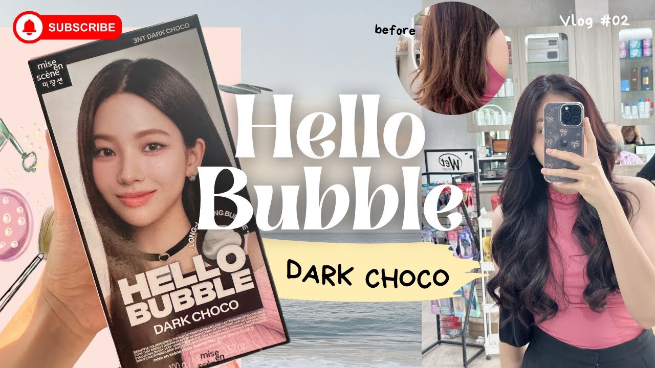 Trying Hello Bubble Miss en Scene in Dark Choco ˚˖𓍢ִ໋🌷͙֒ ˚.🎀༘⋆ - YouTube