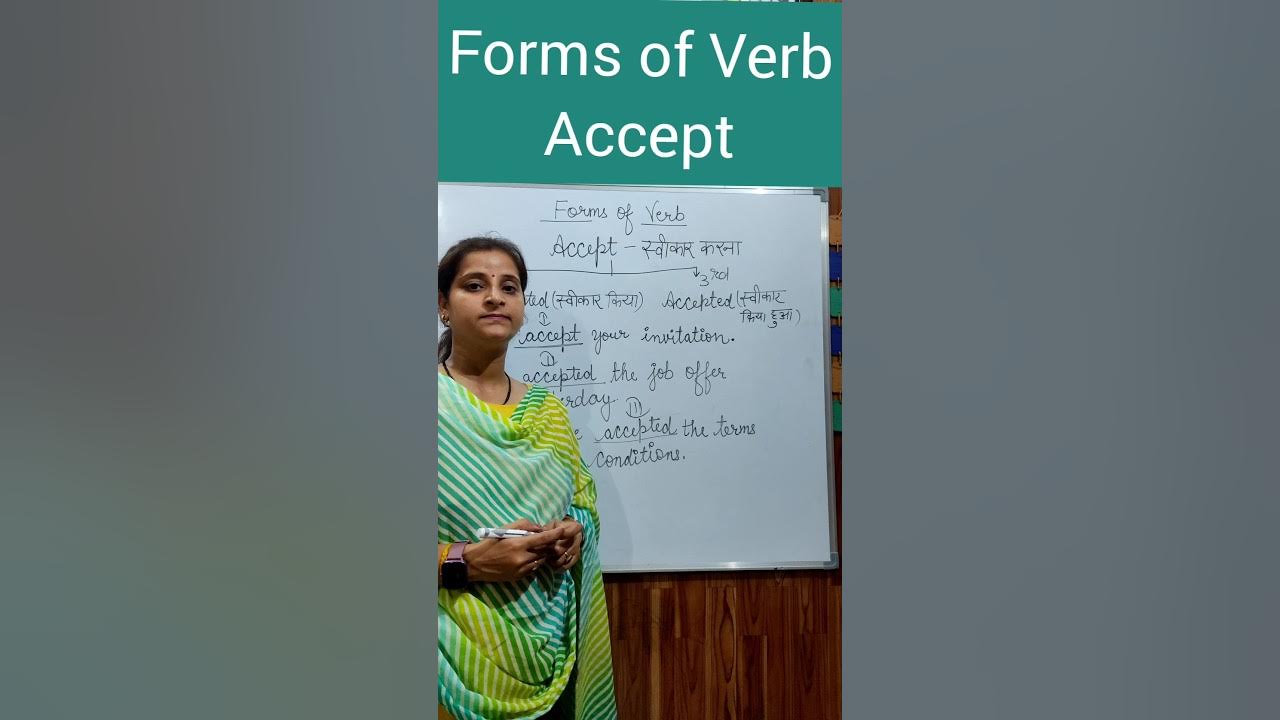 Accept । Forms of verb with Examples | English Grammar - YouTube