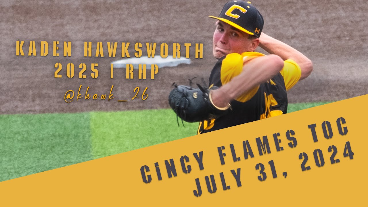 Kaden Hawksworth, 2025 RHP | Cincinnati Flames TOC, July 31, 2024 - YouTube