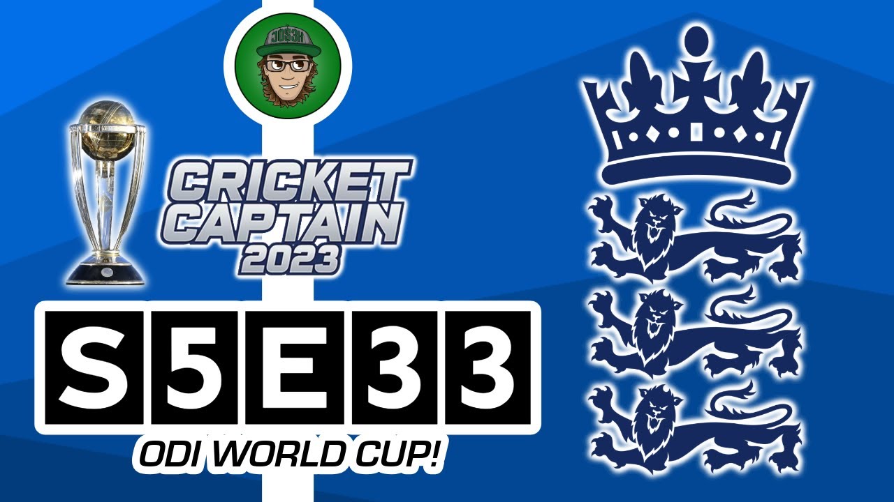WORLD CUP THRILLER! --- (Cricket Captain 2023 - England - S5E33) - YouTube