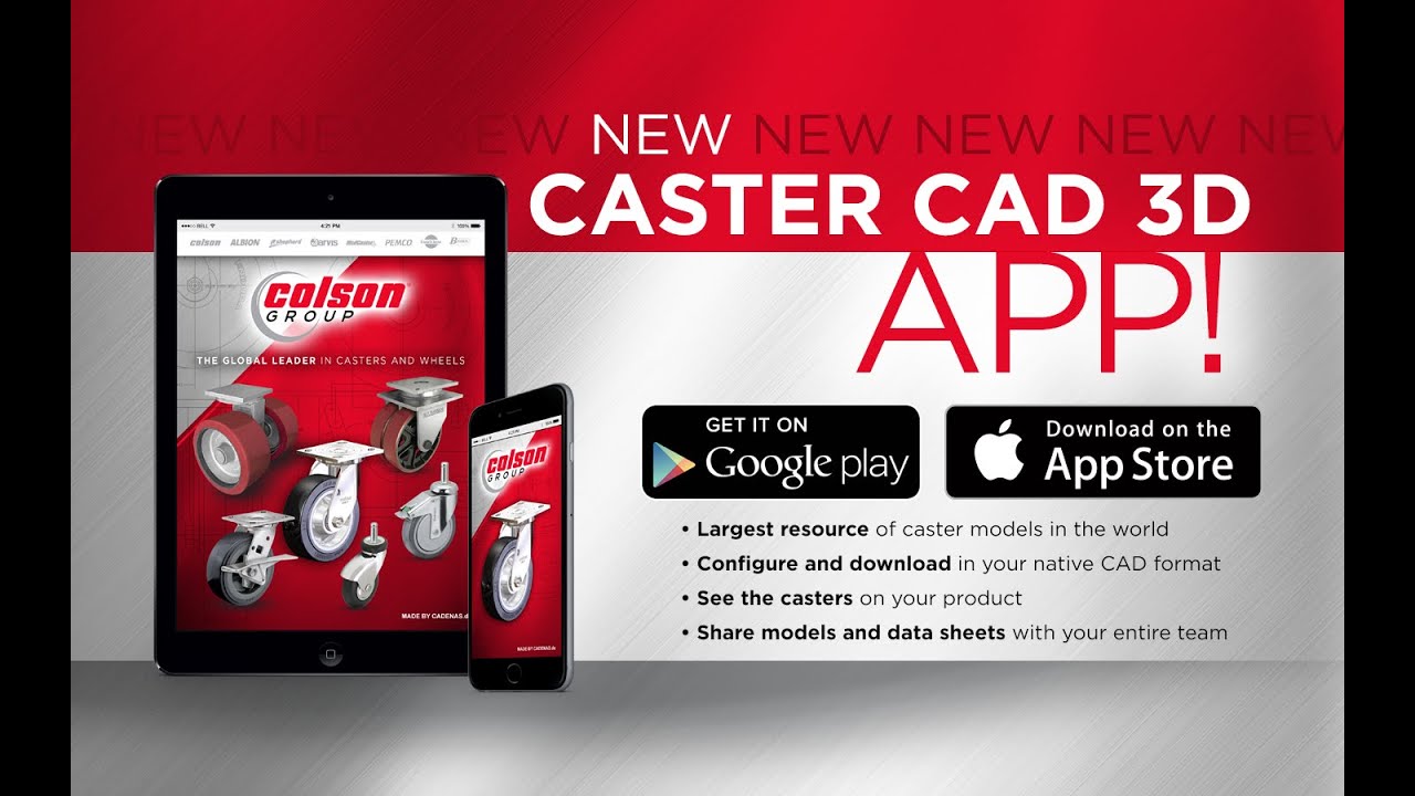 Caster CAD 3D Tutorial - YouTube