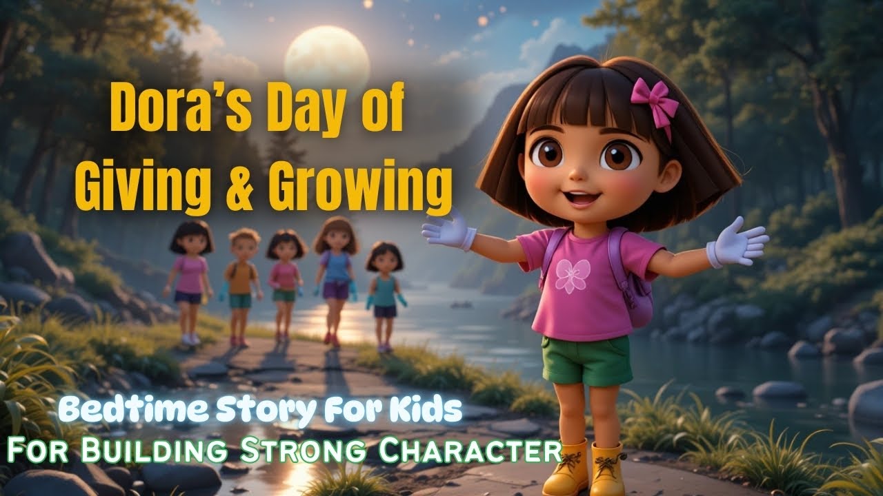 Dora's Inspirational Bedtime Story: A Day of Giving and Growing - YouTube