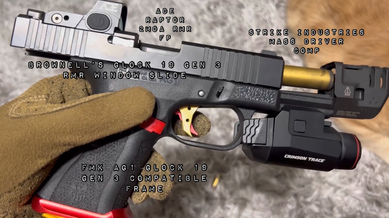 9MM Tracers -STREAK- Brownell’s + FMK + ADE Raptor Glock 19 Build # ...