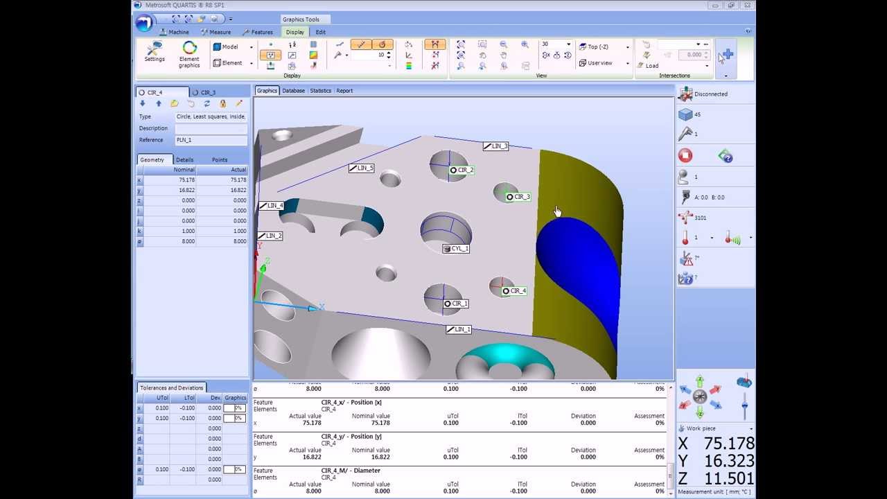 Metrosoft Quartis 소프트웨어 사용자 동영상 - 017 동심도 구하기 - YouTube