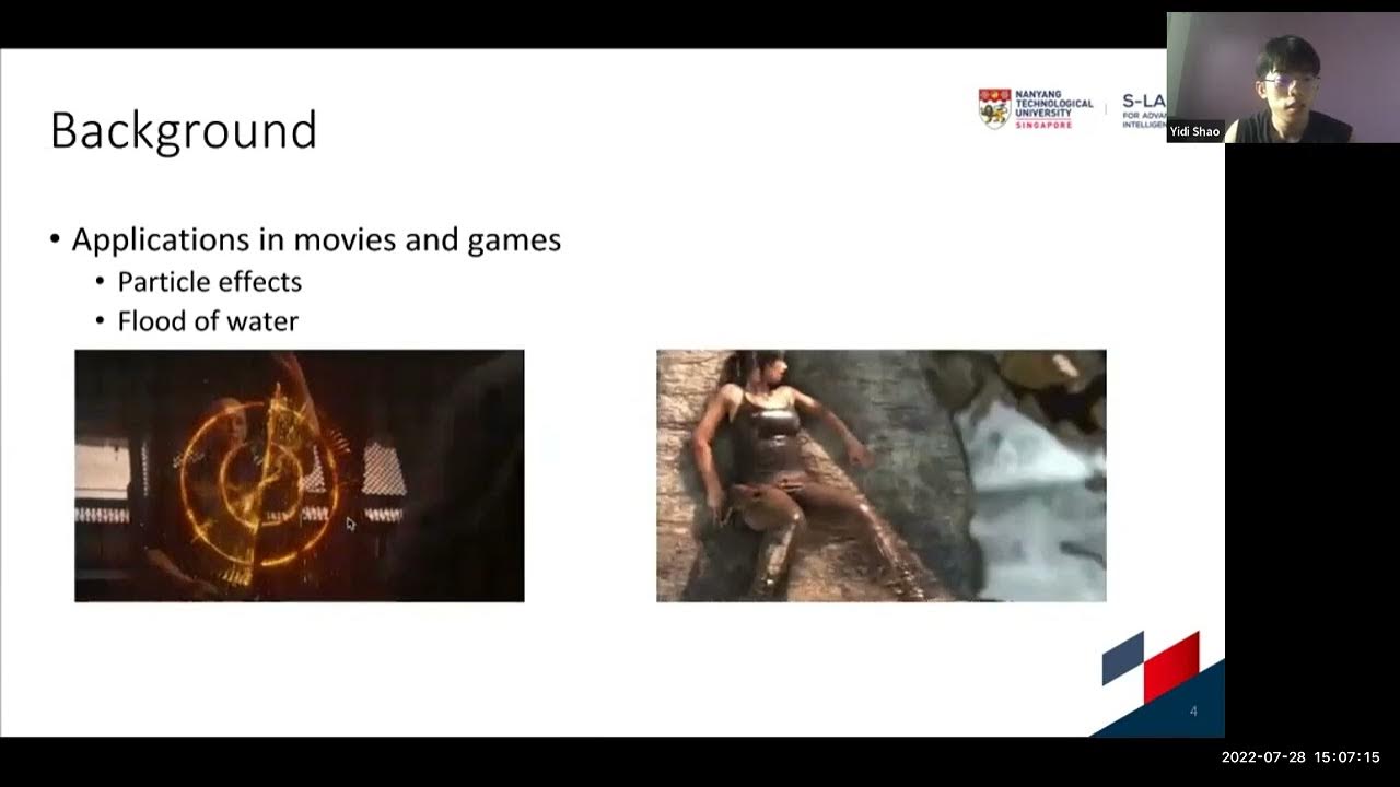 SCSE-GSC | SLS Talk #17 | Particle-based Physics Simulation by Neural Network | Shao Yidi - YouTube