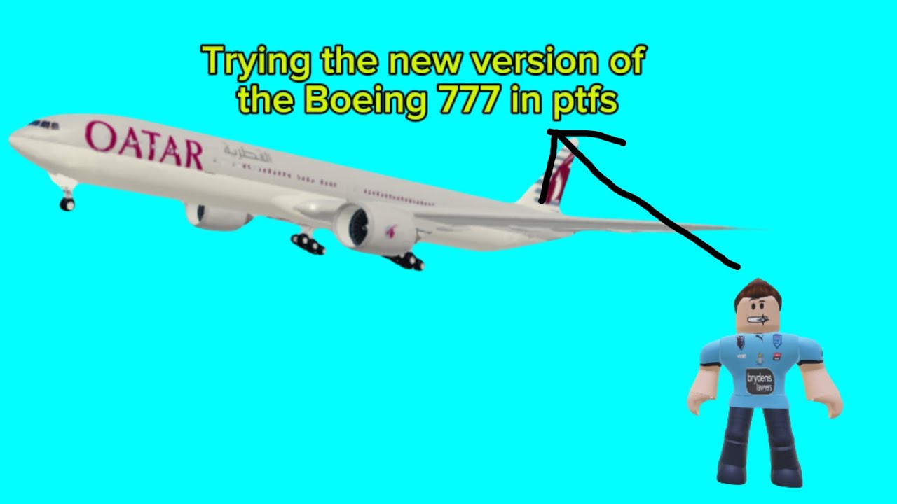 Try the new remodeled Boeing 777 in ptfs roblox - YouTube