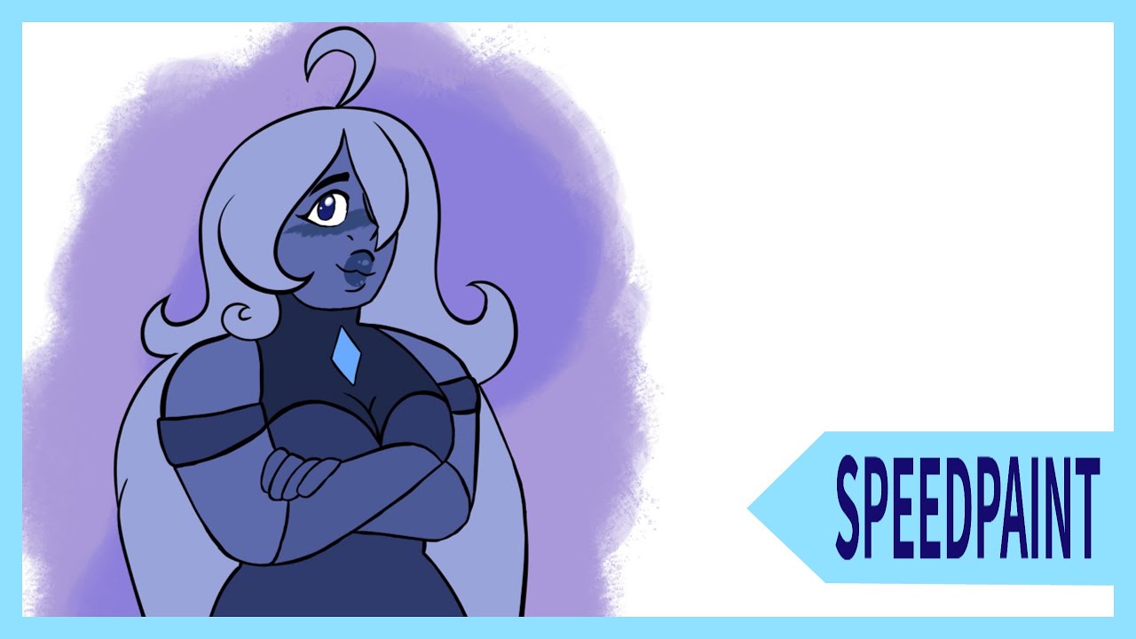 Steven Universe | Blueberry Quartz Gemsona | SPEEDPAINT - YouTube